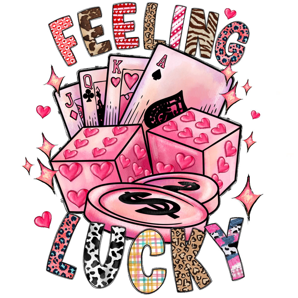 "Feeling Lucky" DTF TRANSFER – SJG Transfers